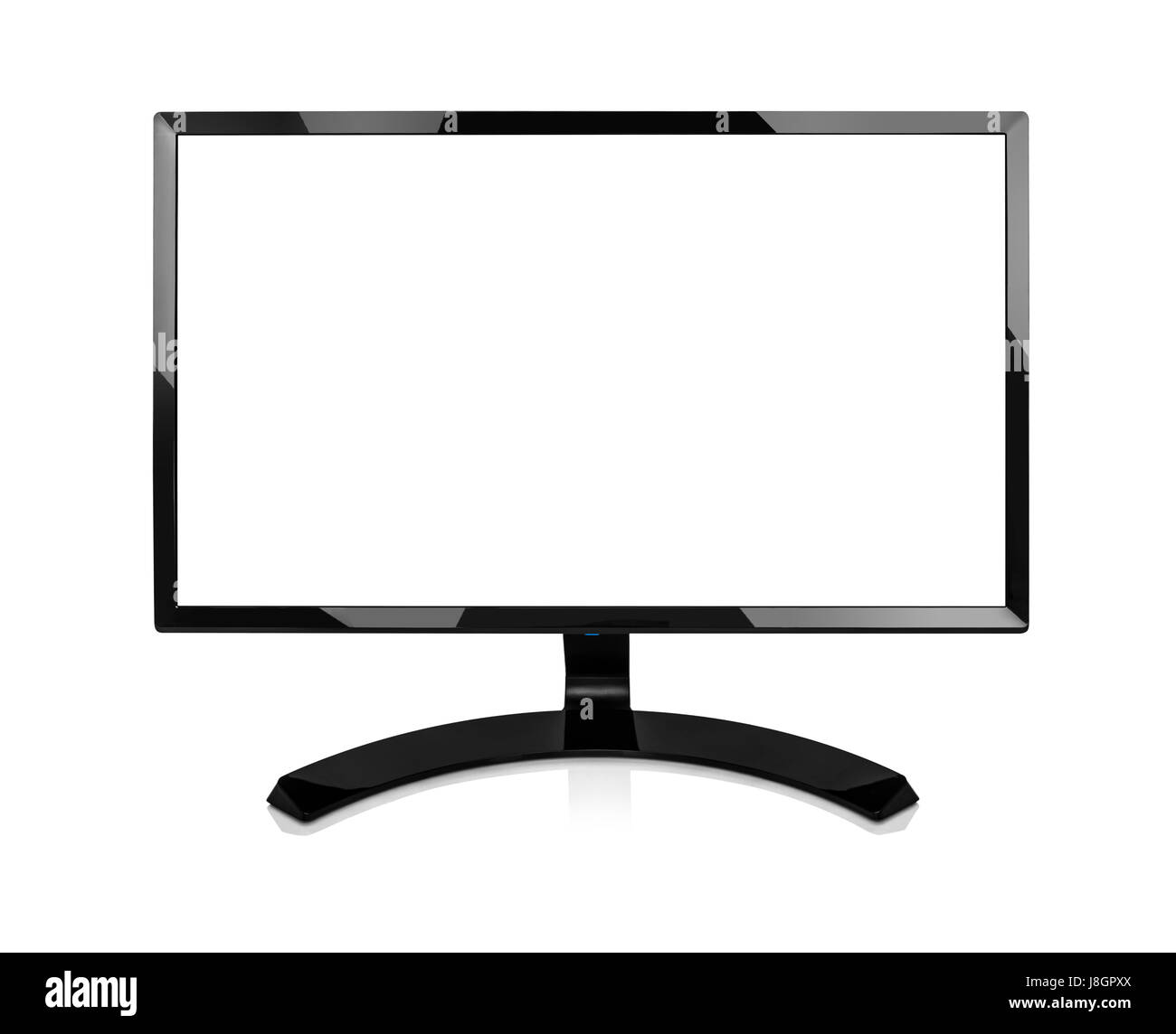 Computer monitor or tv set. Isolated on white background Stock Photo ...