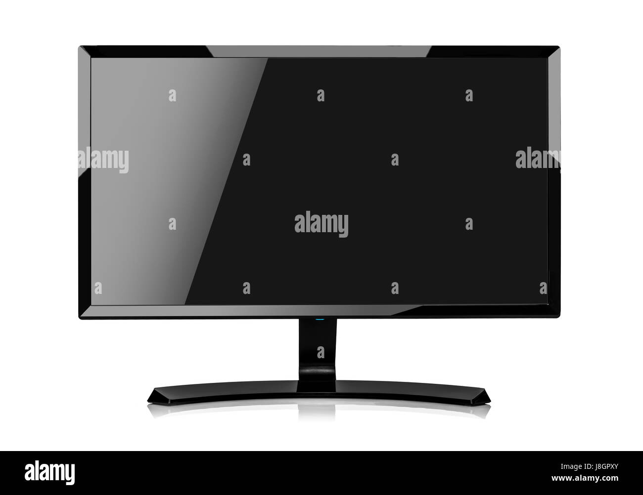 Computer monitor or tv set. Isolated on white background Stock Photo ...