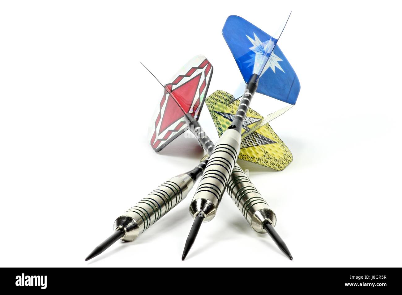 steel darts isolated on white background Stock Photo - Alamy