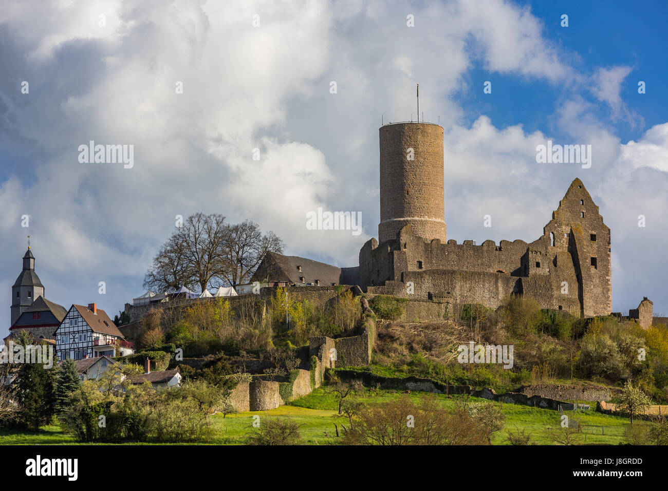 Burg Gleiberg, Gleiberg Castle, Wettenberg, Germany Stock Photo ...