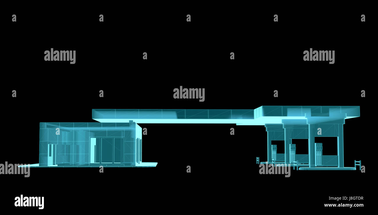 Gas Station. X-ray image Stock Photo - Alamy