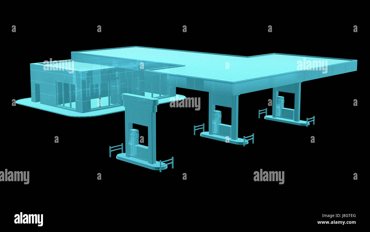 Gas Station. X-ray image Stock Photo - Alamy
