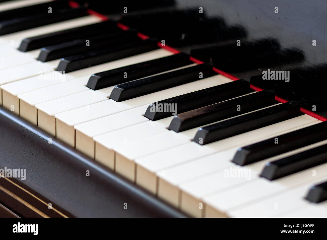 Layout of Piano Keys Stock Photo - Alamy