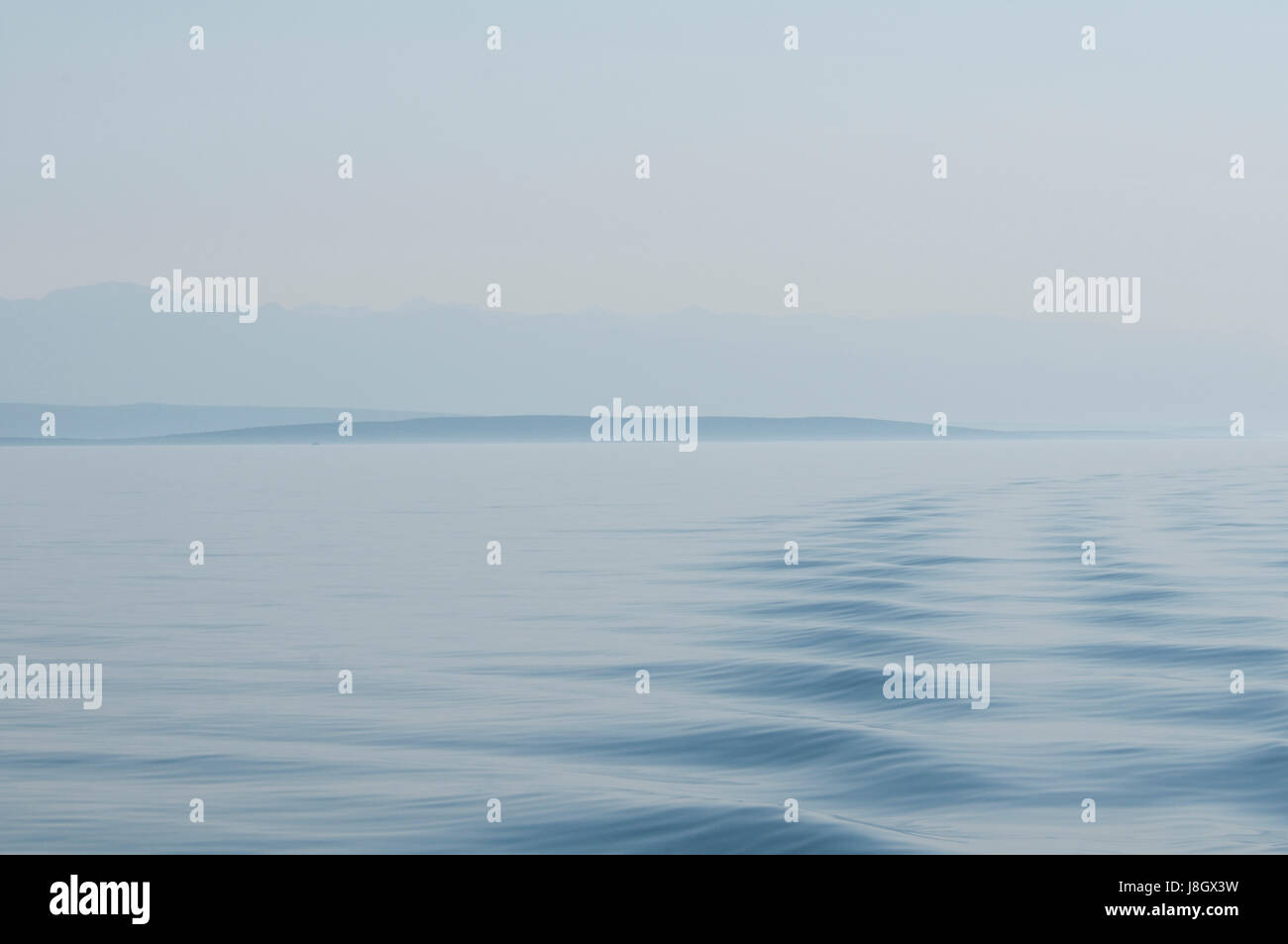 A view of the calm sea in Croatia Stock Photo - Alamy