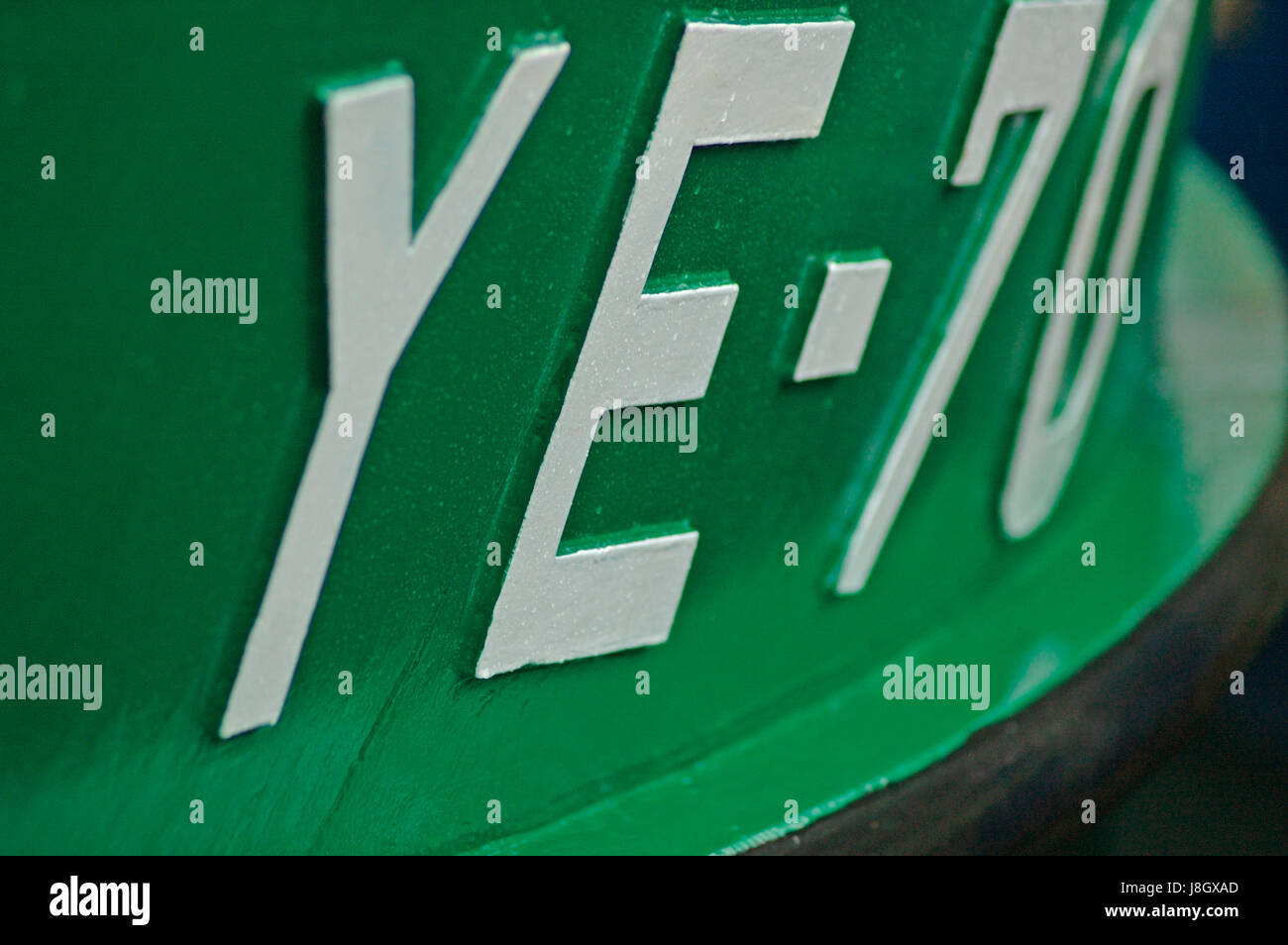 A green license plate in the city Yerseke, the Netherlands Stock Photo ...