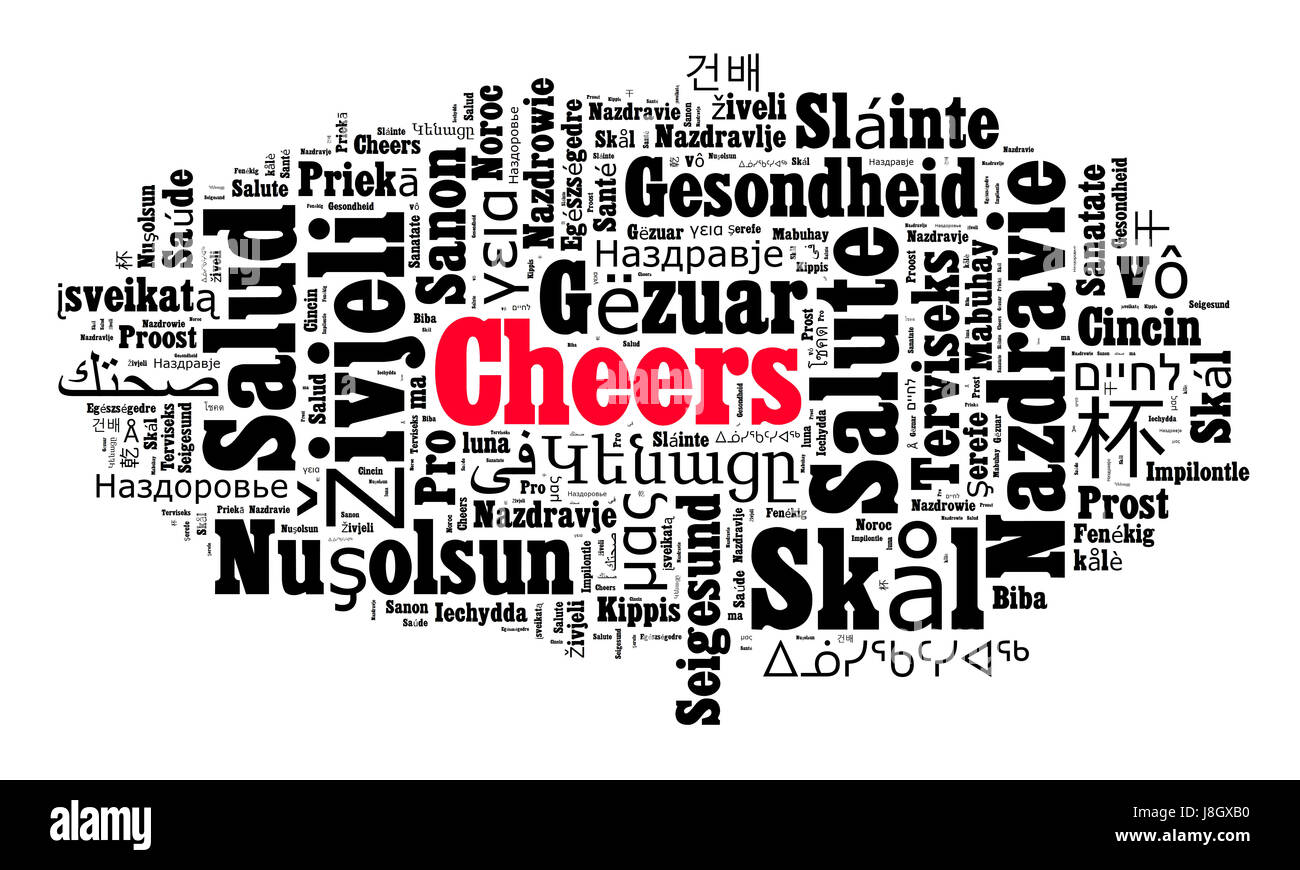 Cheers concept Cut Out Stock Images & Pictures - Alamy