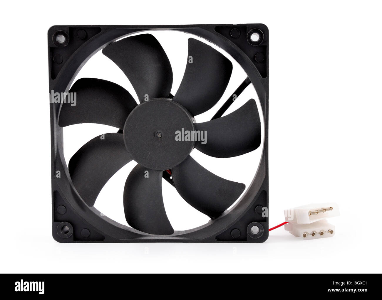 The computer fan isolated on white background Stock Photo - Alamy