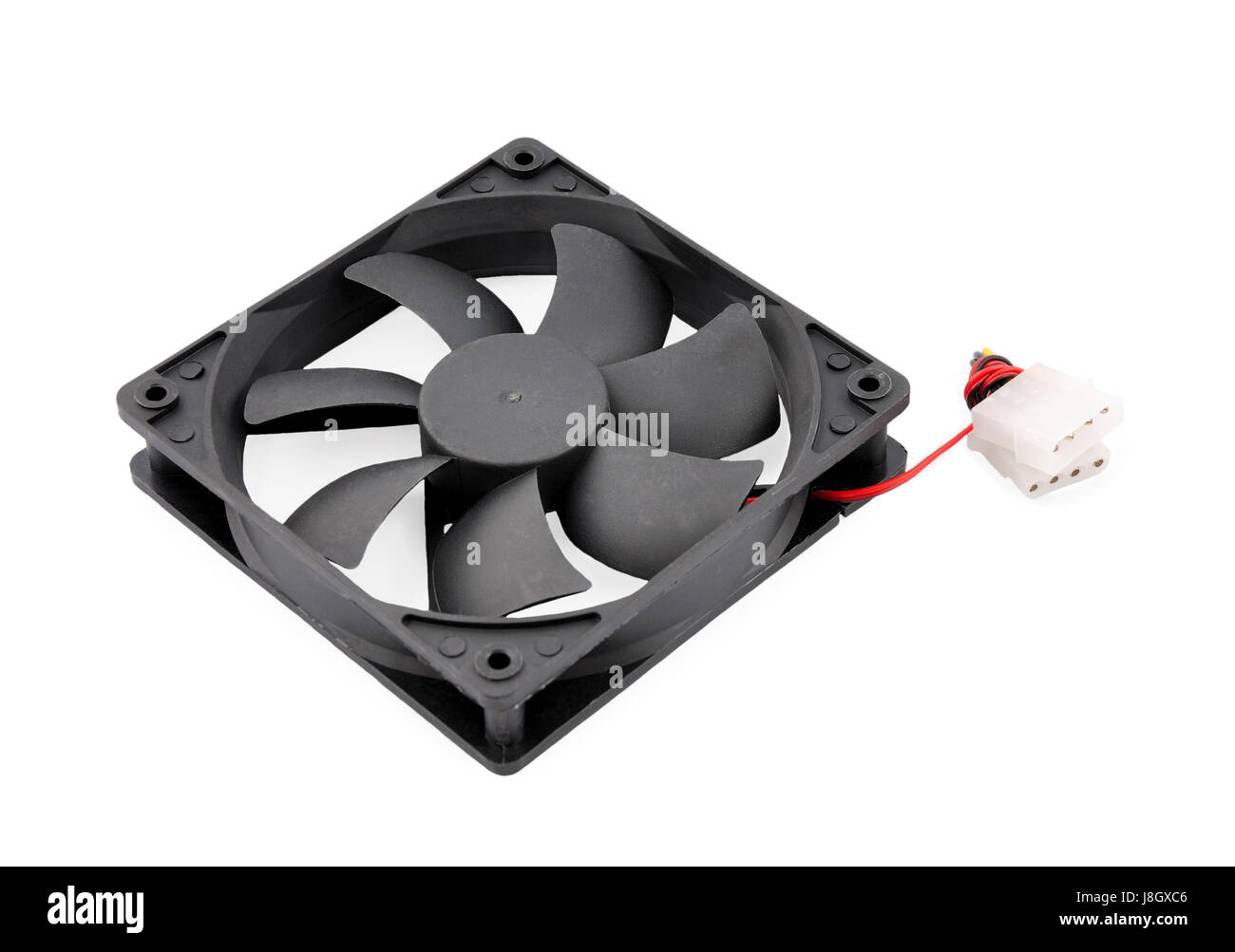 The computer fan isolated on white background Stock Photo - Alamy