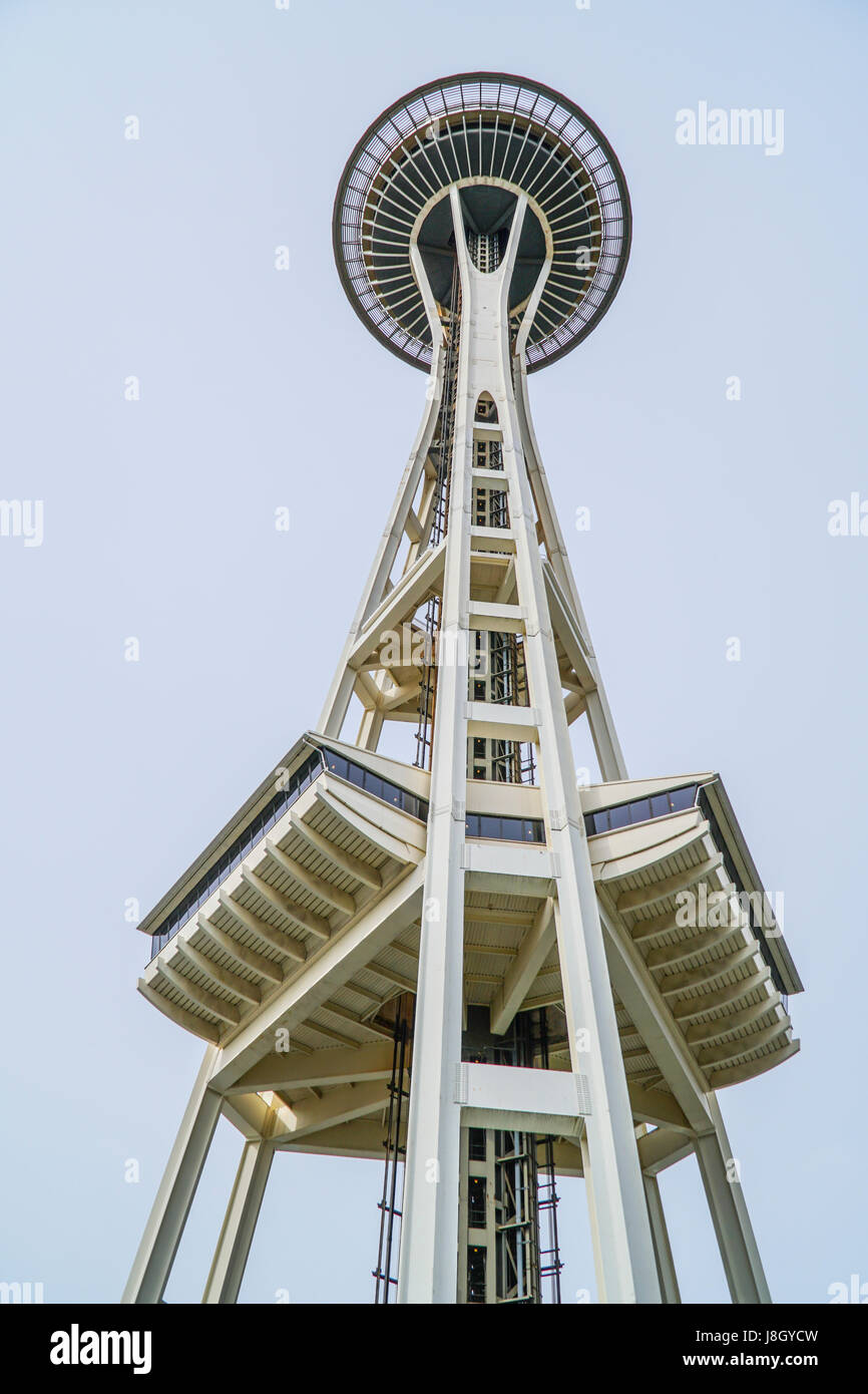Space Needle - most famous icon of Seattle - SEATTLE / WASHINGTON ...