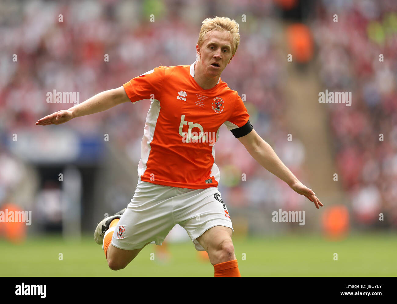 Blackpool's Mark Cullen during the Sky Bet League Two play-off final at ...