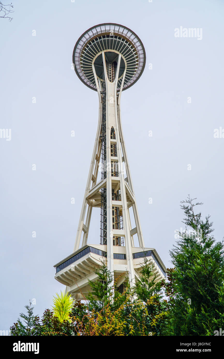 Space Needle - most famous icon of Seattle - SEATTLE / WASHINGTON ...