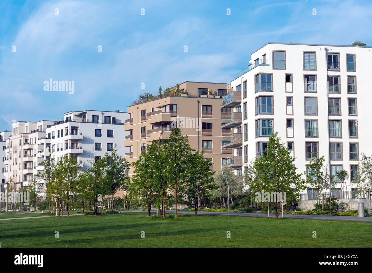 Modern housing area seen in Berlin, Germany Stock Photo - Alamy