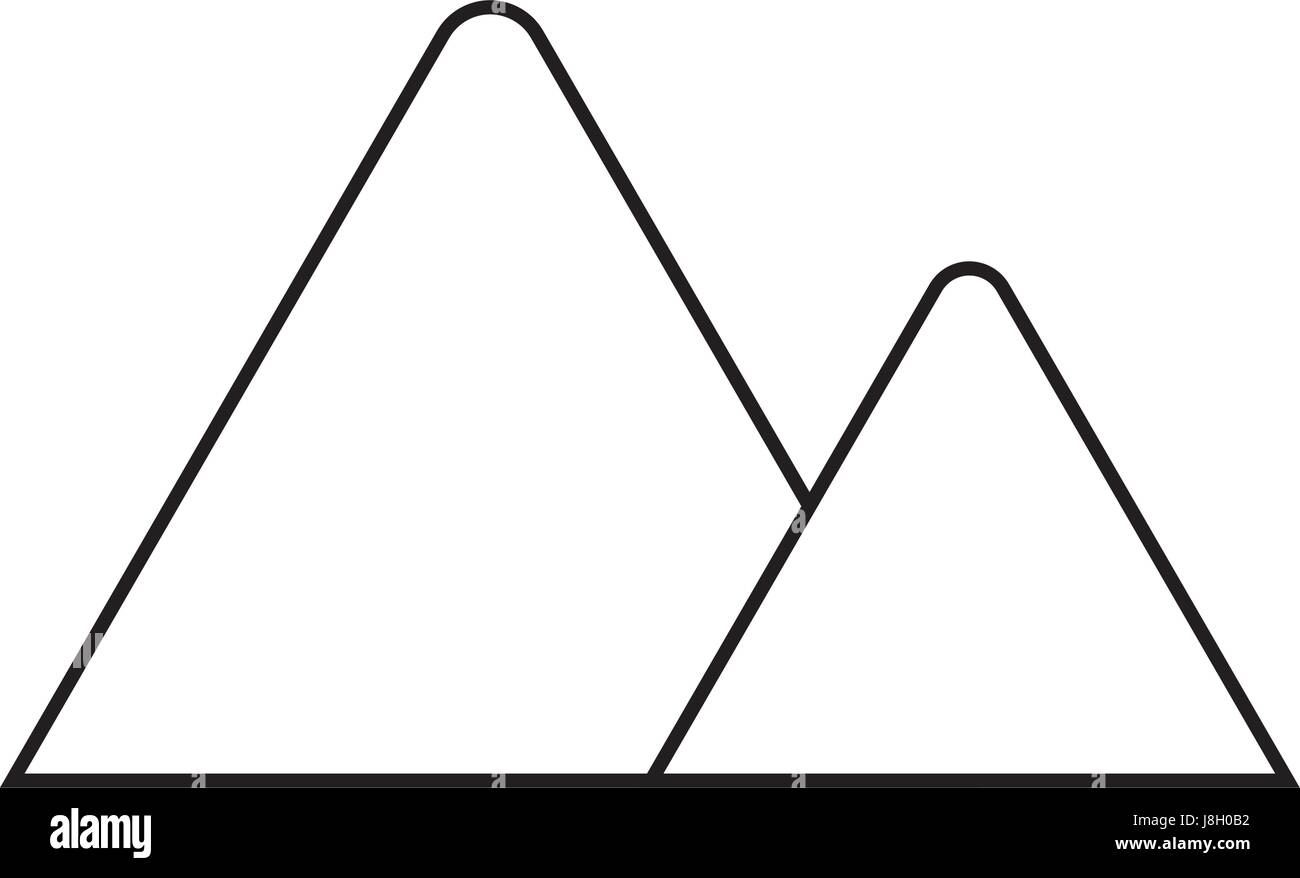 Triangular hill Stock Vector Images - Alamy