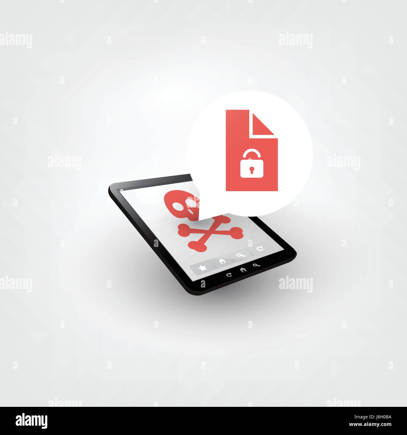 Malware virus ransomware red skull hi-res stock photography and images ...