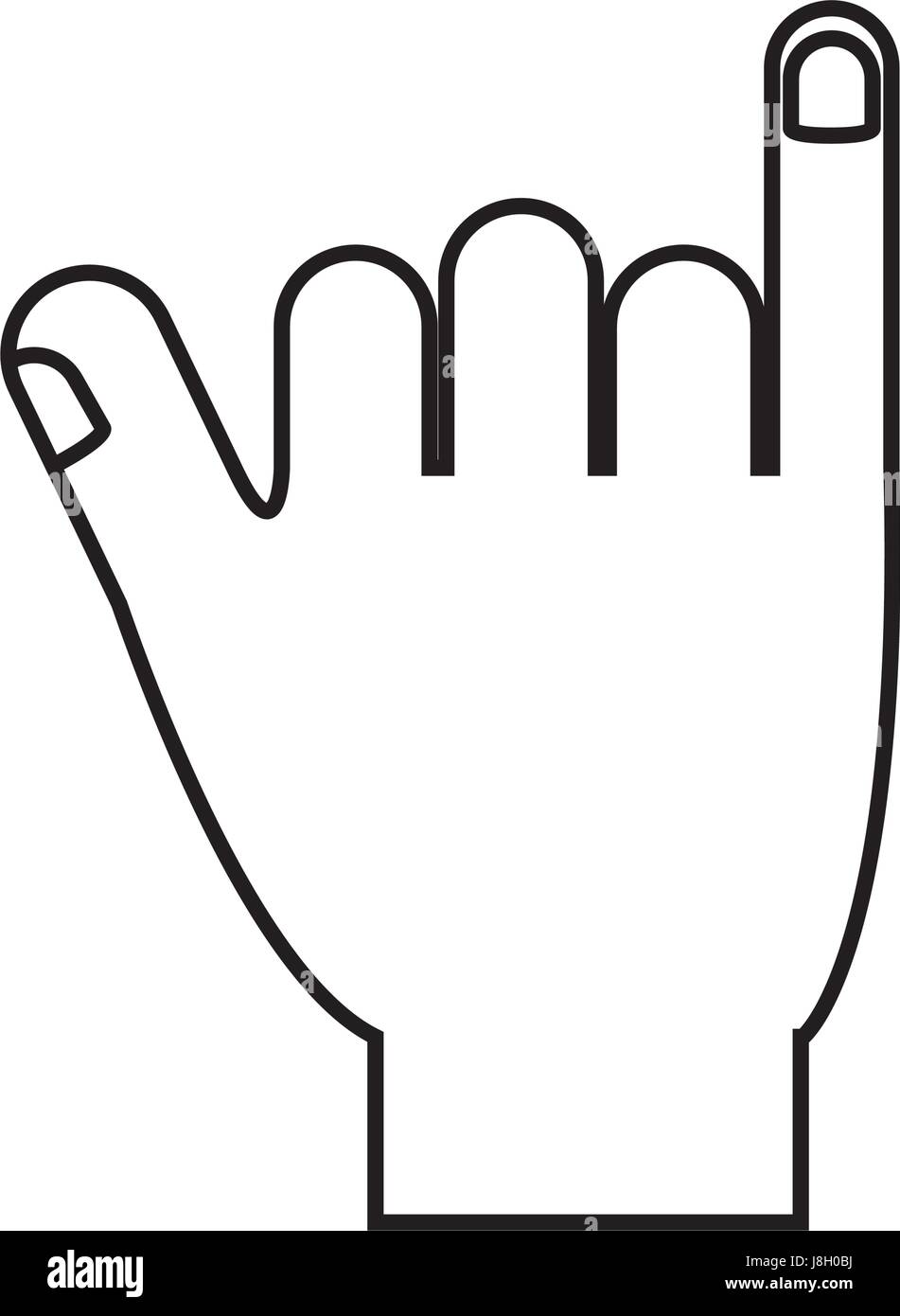 human hand icon Stock Vector Image & Art - Alamy