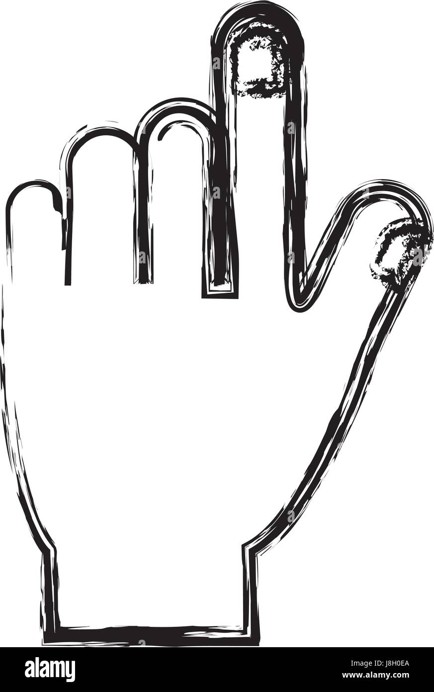 human hand icon Stock Vector Image & Art - Alamy