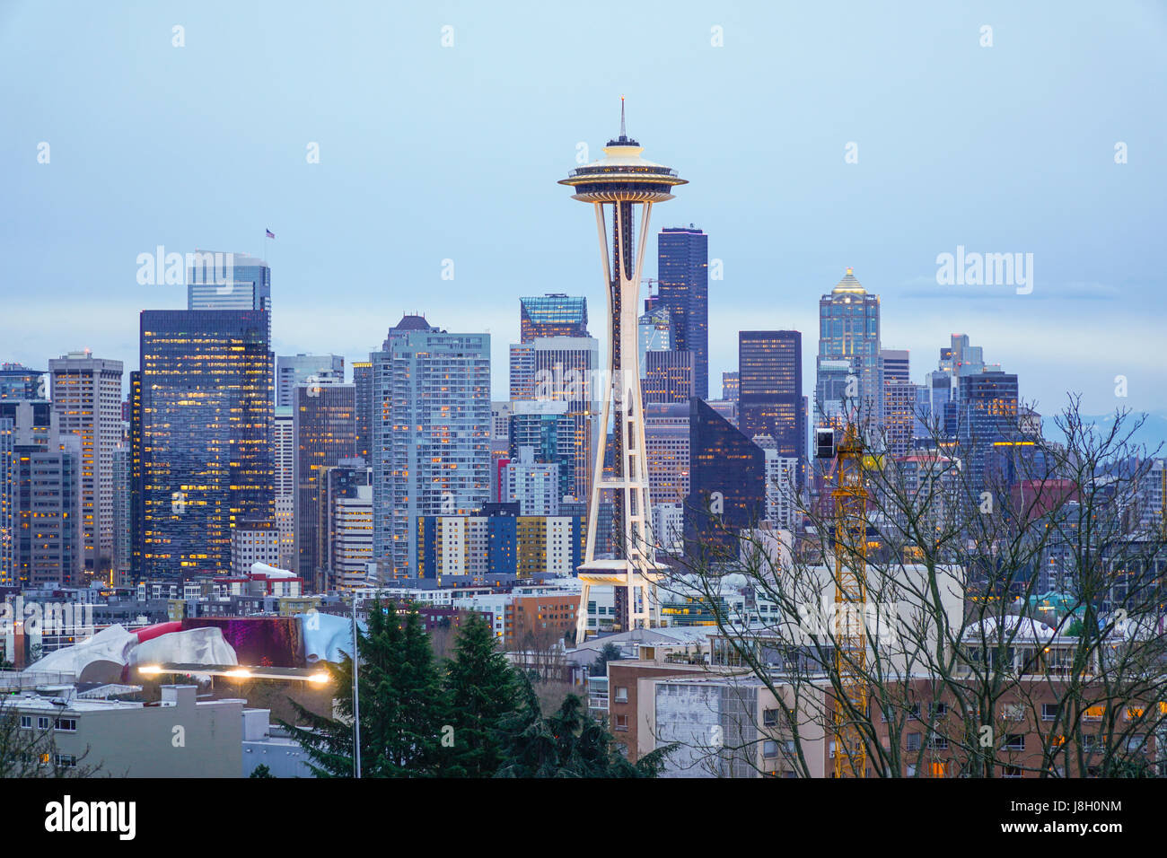 Seattle and Space needle - amazing view from Kerry Park - SEATTLE ...