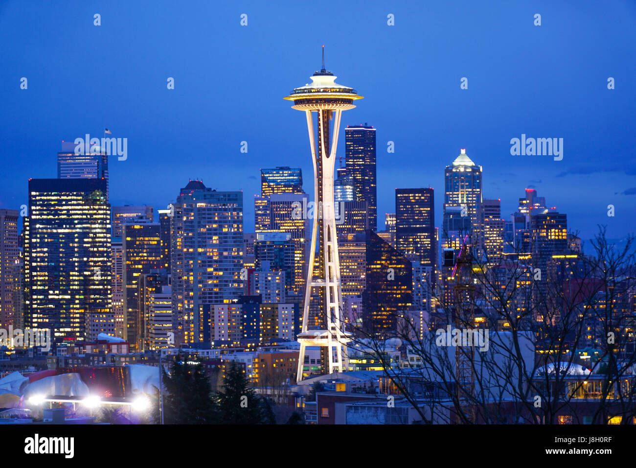 Seattle and Space needle - amazing view from Kerry Park - SEATTLE ...