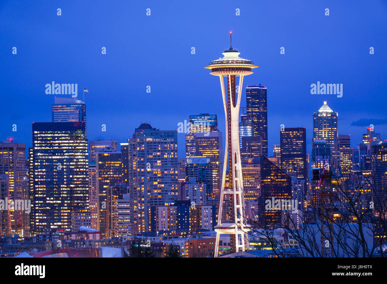 Seattle and Space needle - amazing view from Kerry Park - SEATTLE ...