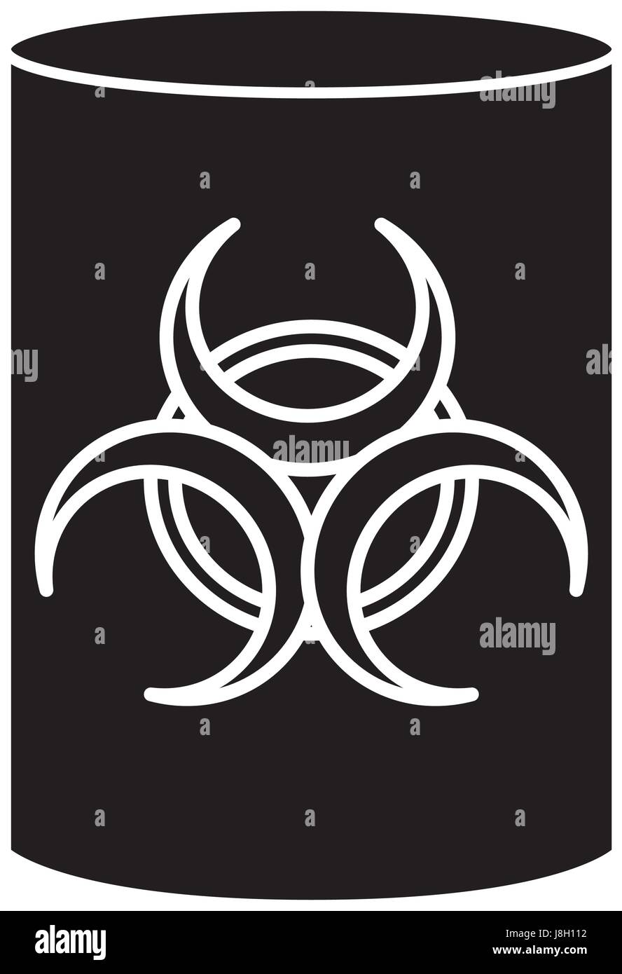 radioactive barrel icon Stock Vector Image & Art - Alamy