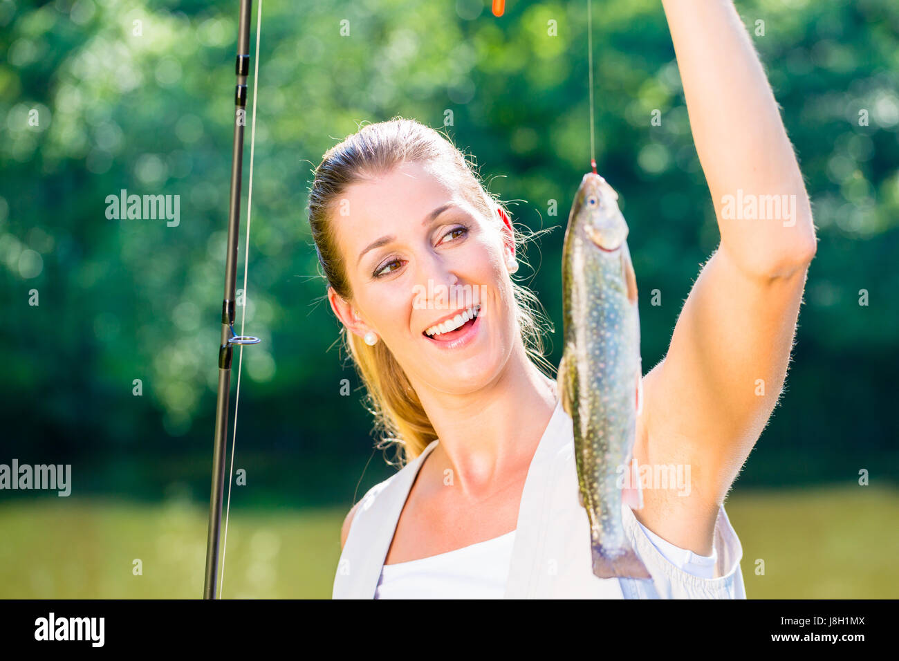 Showing the catch hi-res stock photography and images - Alamy