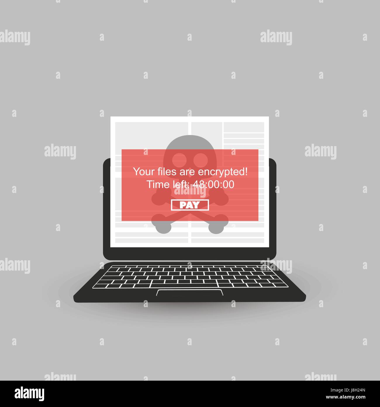 Locked computer screen with ransomware hi-res stock photography and ...