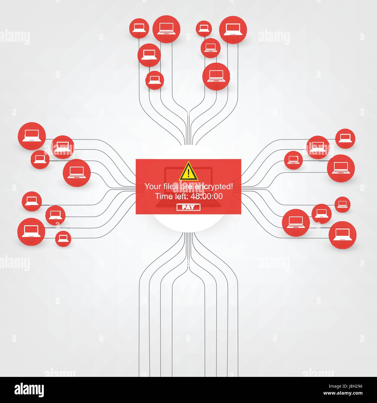 Locked computer screen with ransomware hi-res stock photography and ...