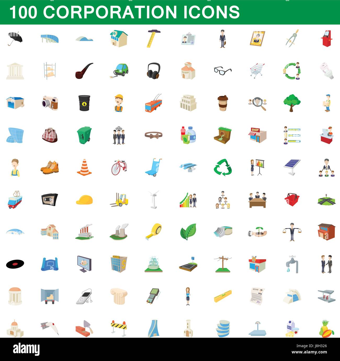 Company structure icon cartoon style hi-res stock photography and ...