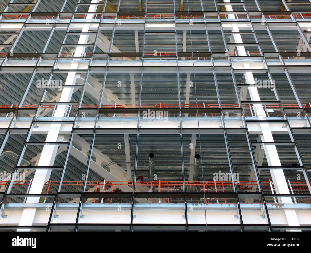 modern steel framework building during construction Stock Photo - Alamy
