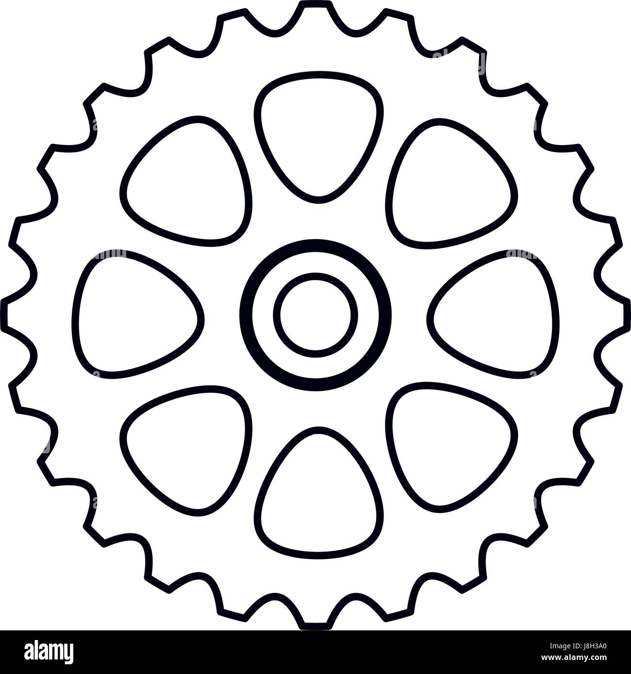 bike gears design Stock Vector Image & Art - Alamy