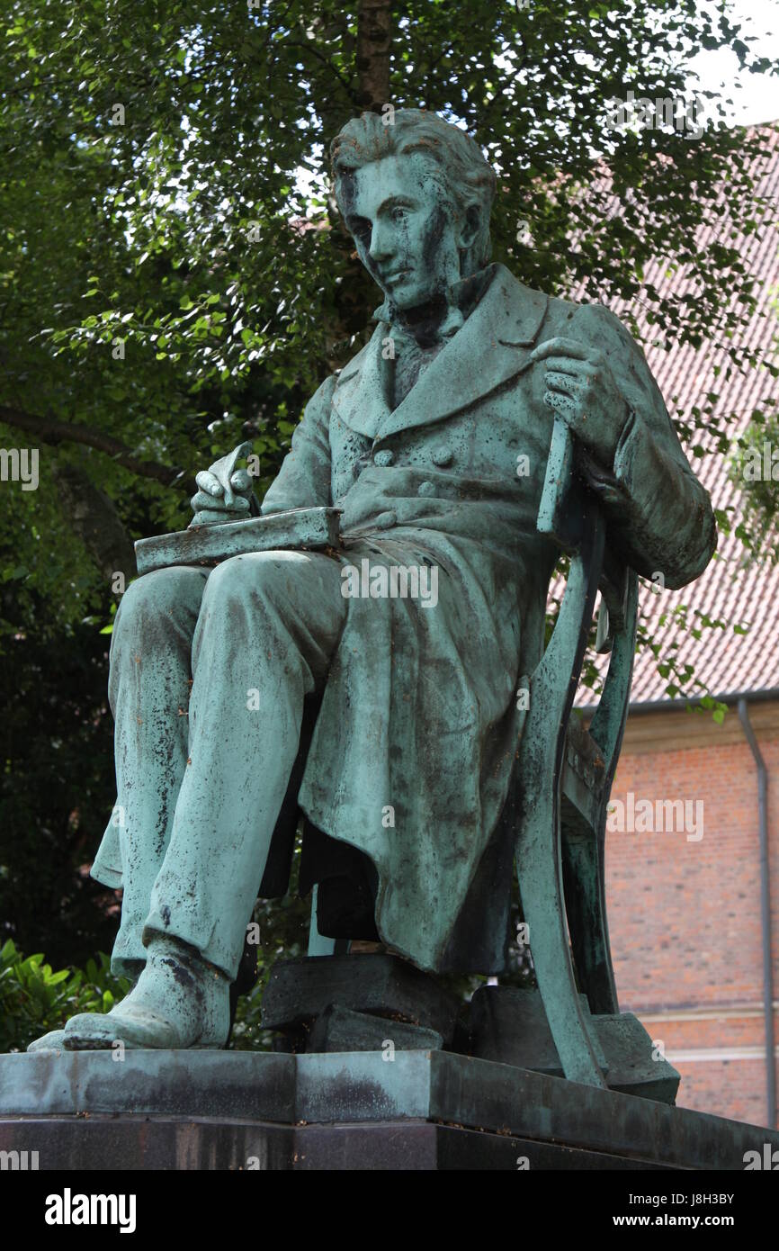 philosopher and writer Søren Kierkegaard's statue in Copenhagen ...