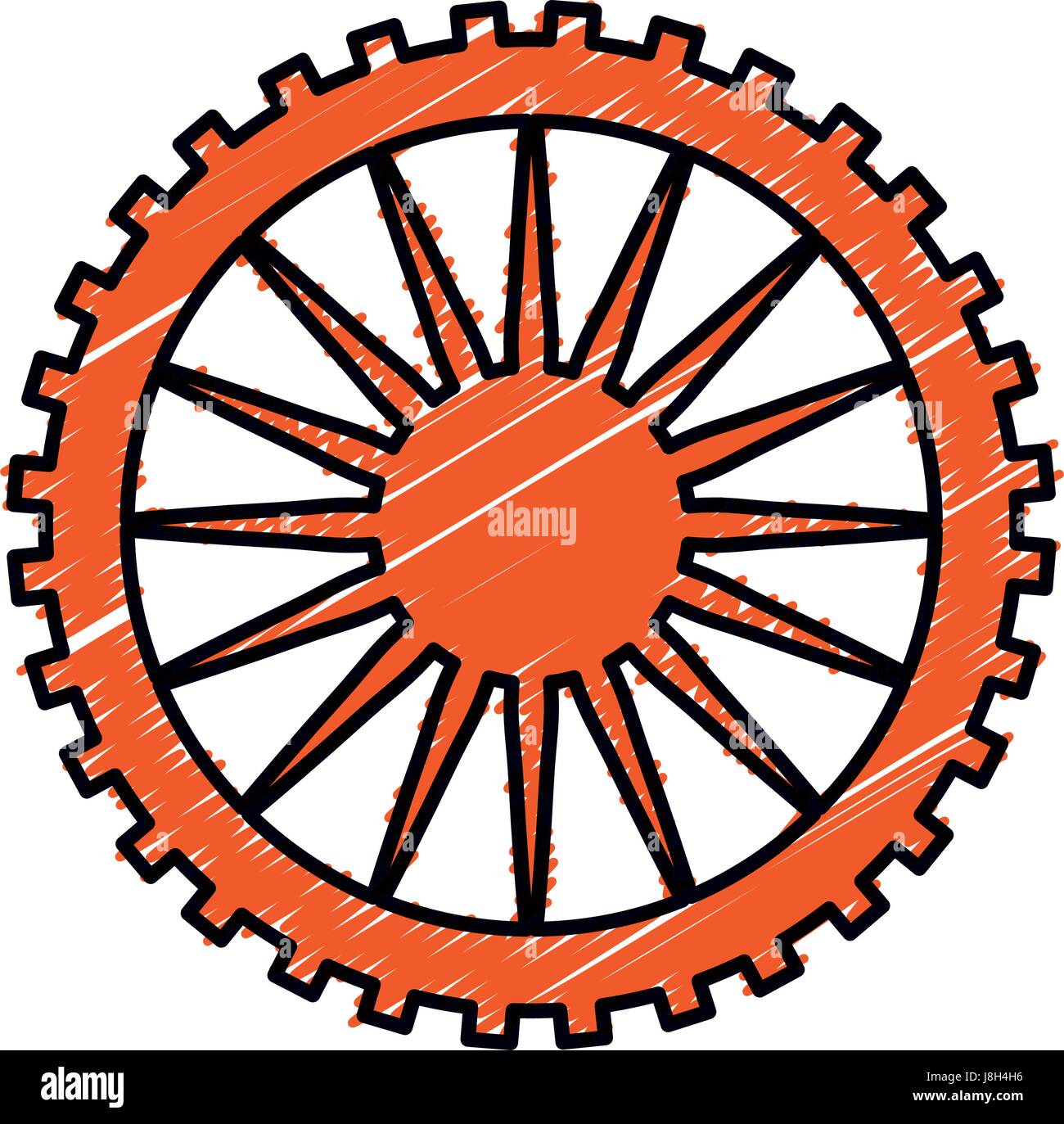 bike gear icon Stock Vector Image & Art - Alamy