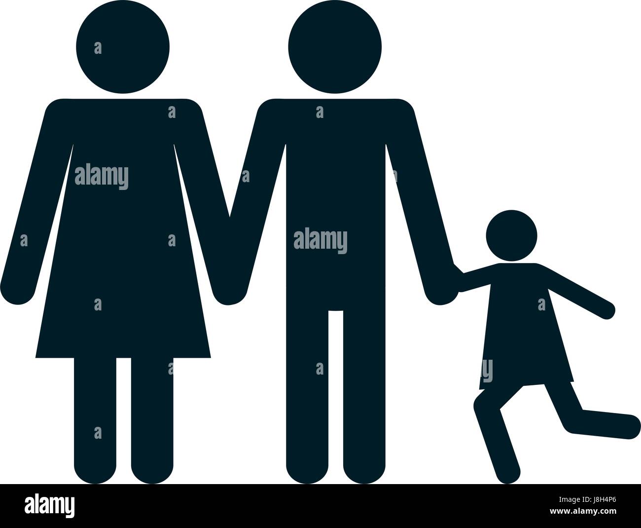 pictogram family design Stock Vector Image & Art - Alamy