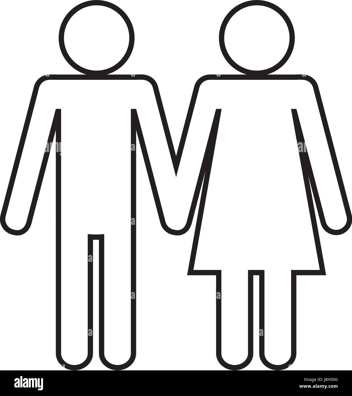pictogram couple icon Stock Vector Image & Art - Alamy
