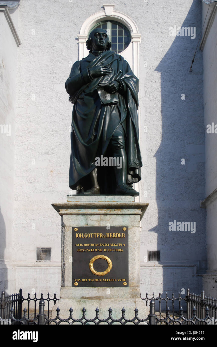 Weimar statue herder church hi-res stock photography and images - Alamy