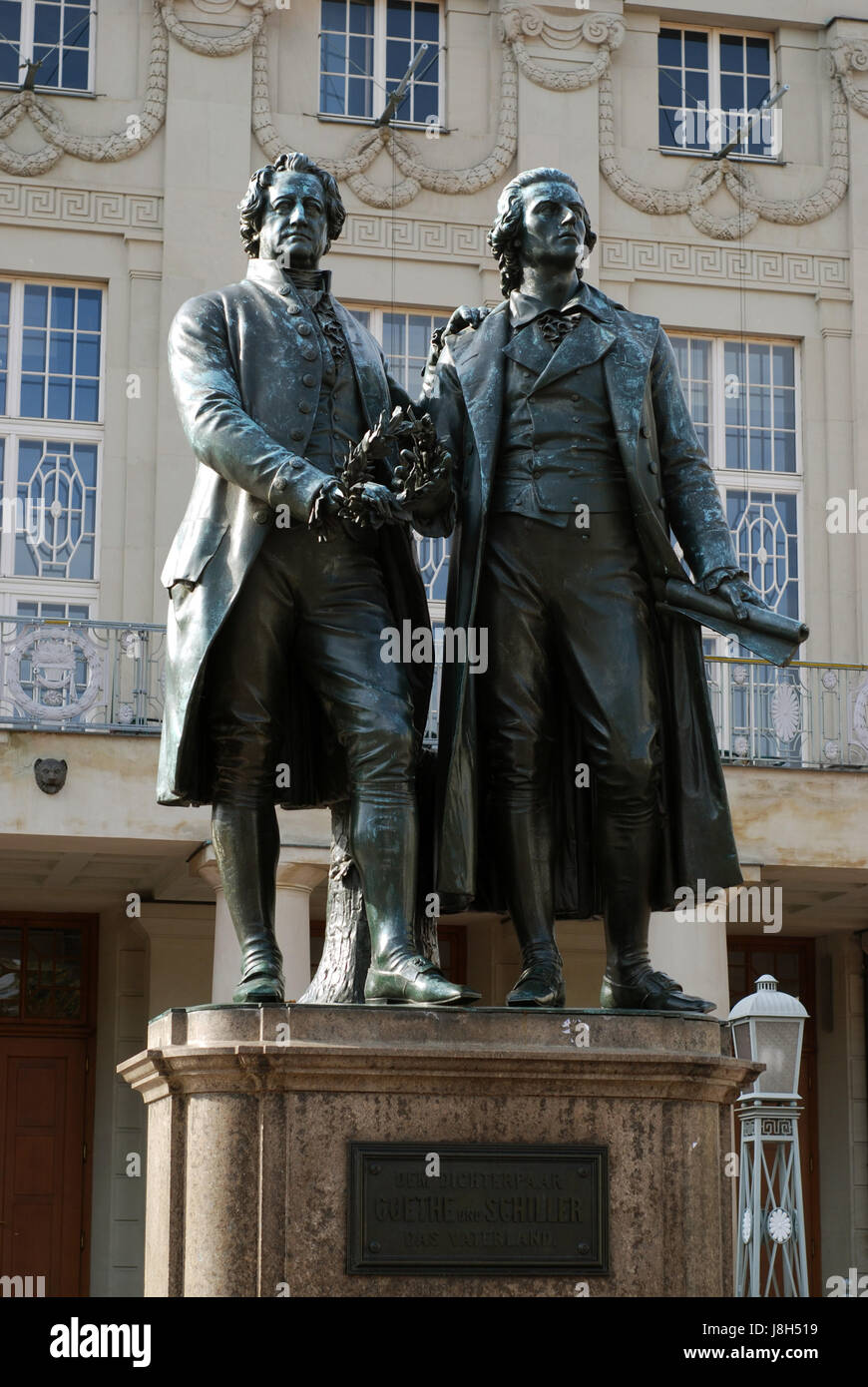 goethe-schiller monument (weimar Stock Photo - Alamy