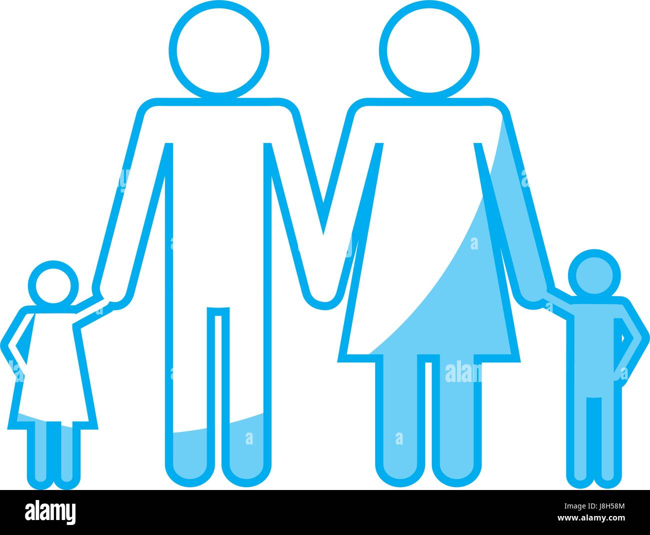pictogram family design Stock Vector Image & Art - Alamy