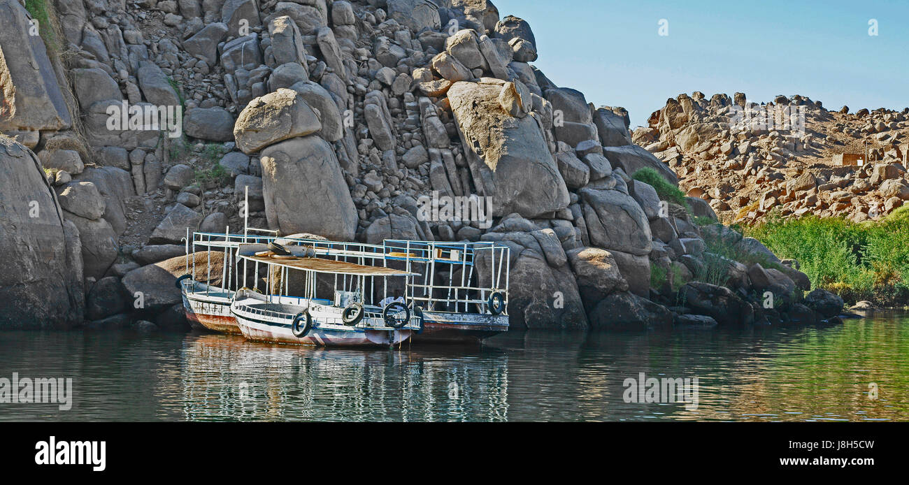 rock, scree, coast, salt water, sea, ocean, water, bank, rowing boat ...