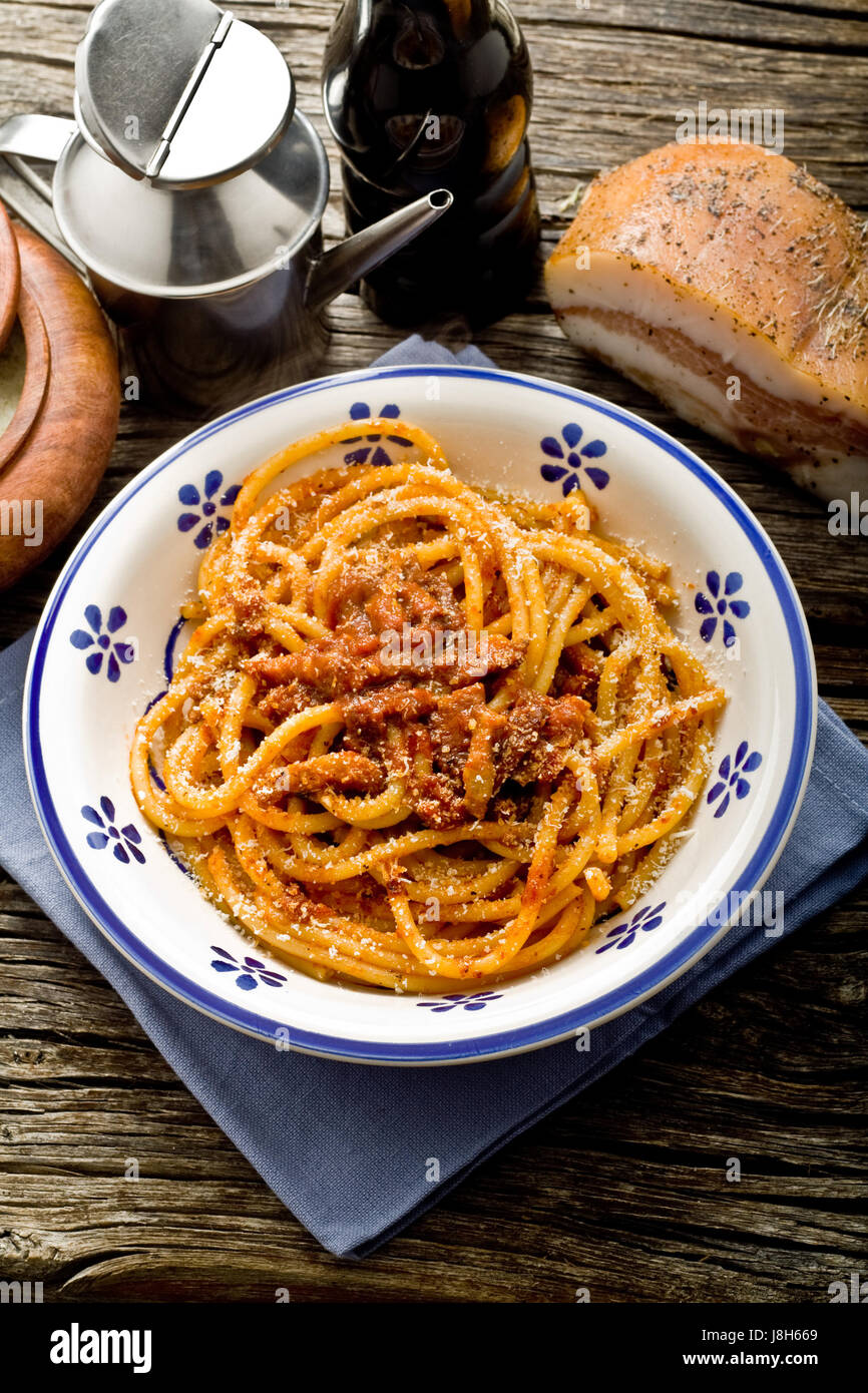 wood, spaghetti, pasta, recipe, rustical, rustic, ham, tomato, pillow ...