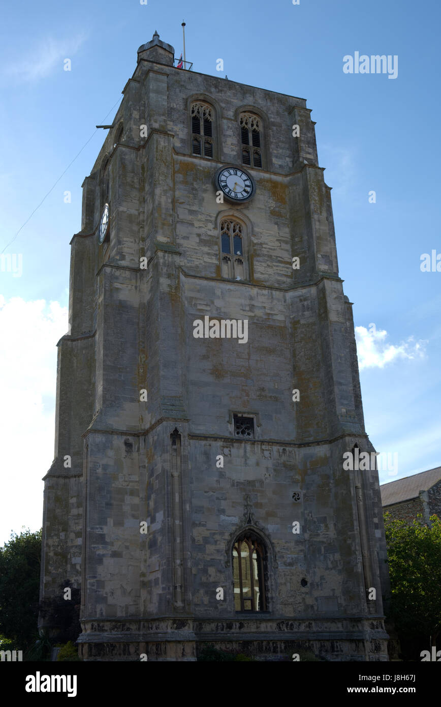 St Michael's Parish Church Bell Tower in Beccles Stock Photo - Alamy