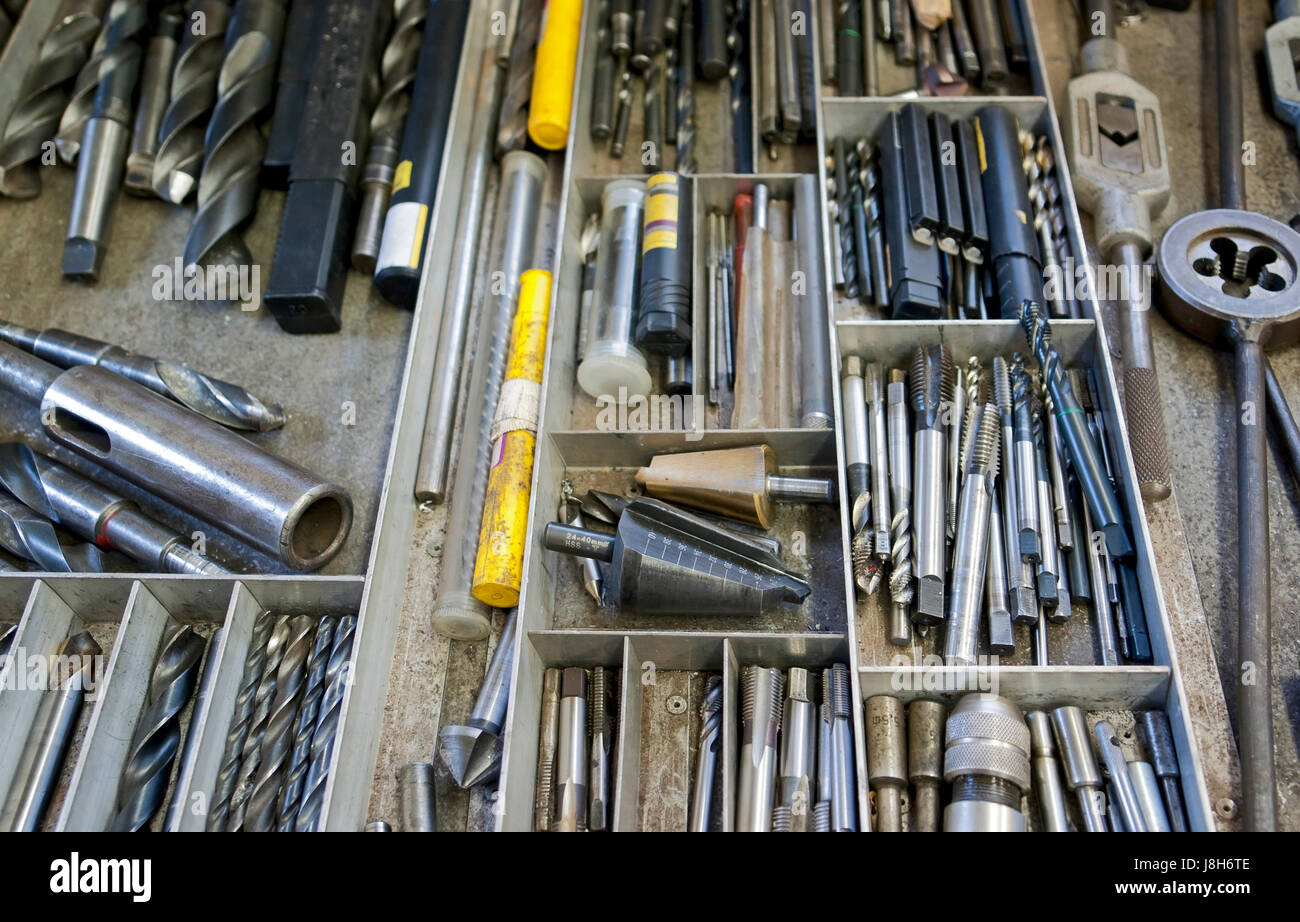 work tools in drawer Stock Photo - Alamy