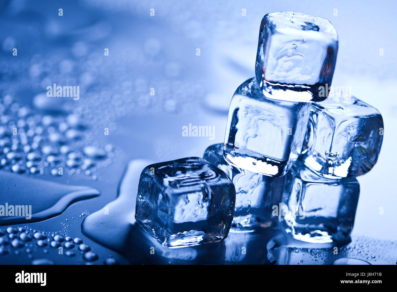 cold, cool, icy, backgrounds, cubes, water, ice, close, blue, objects ...