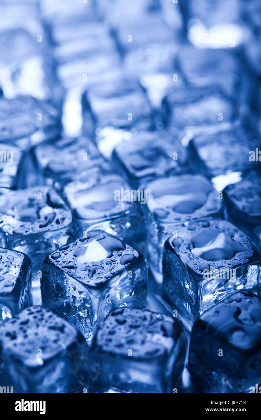 cold, cool, icy, backgrounds, cubes, water, ice, close, blue, objects ...