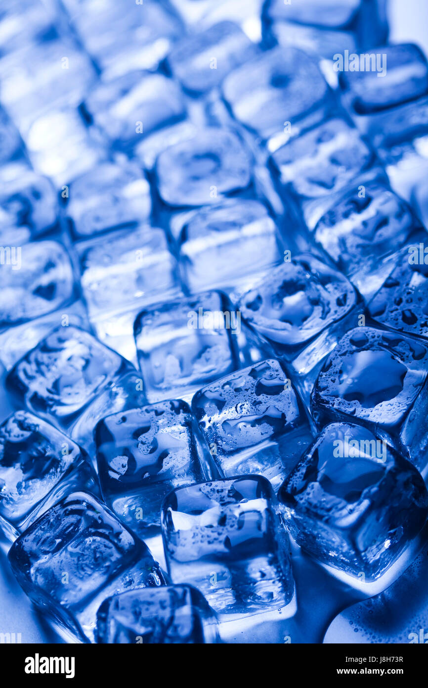 cold, cool, icy, backgrounds, cubes, water, ice, close, blue, objects ...