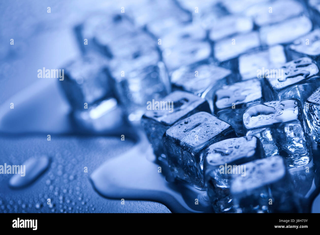 cold, cool, icy, backgrounds, cubes, water, ice, close, blue, objects ...