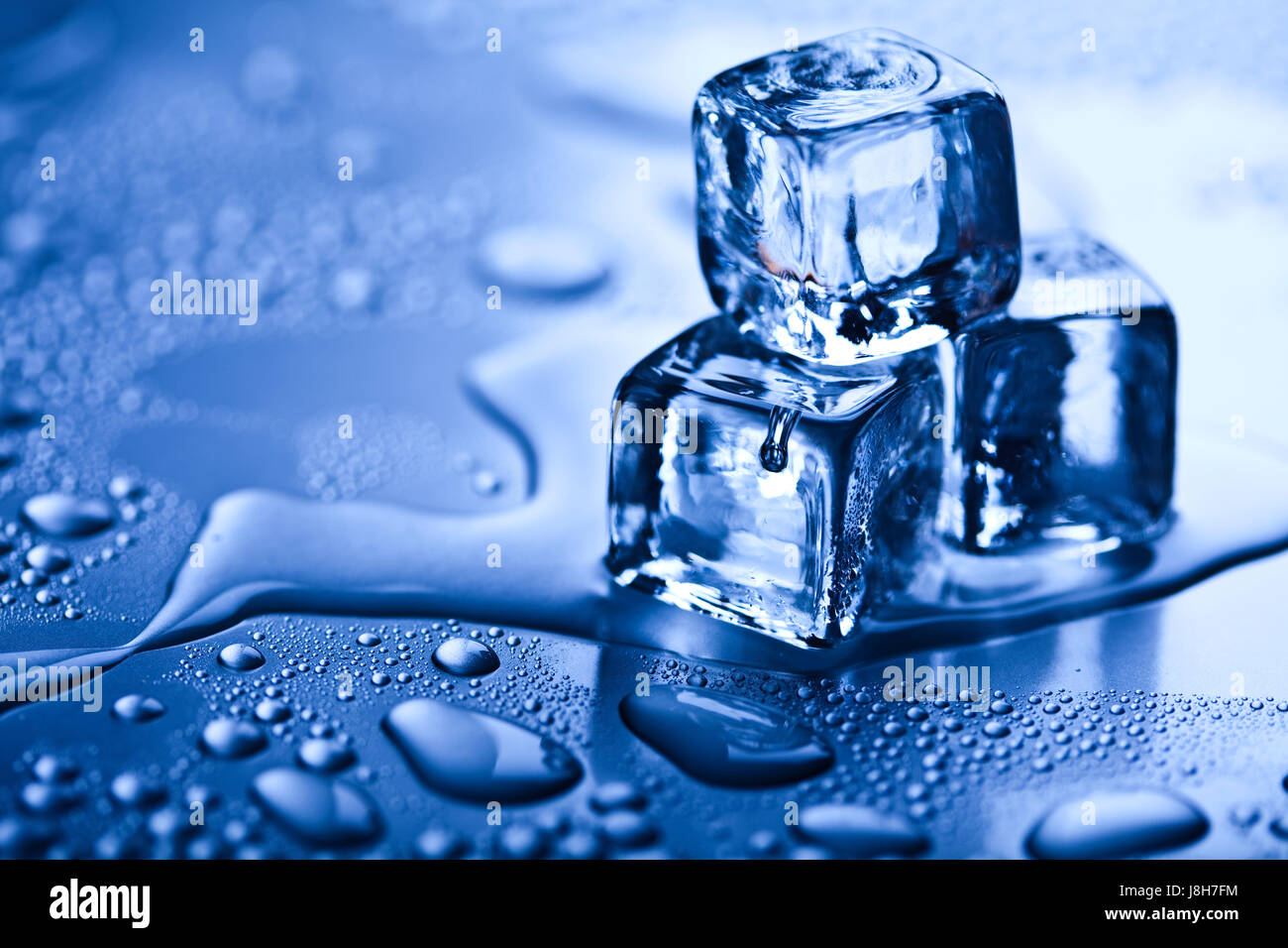 cold, cool, icy, backgrounds, cubes, water, ice, close, blue, objects ...