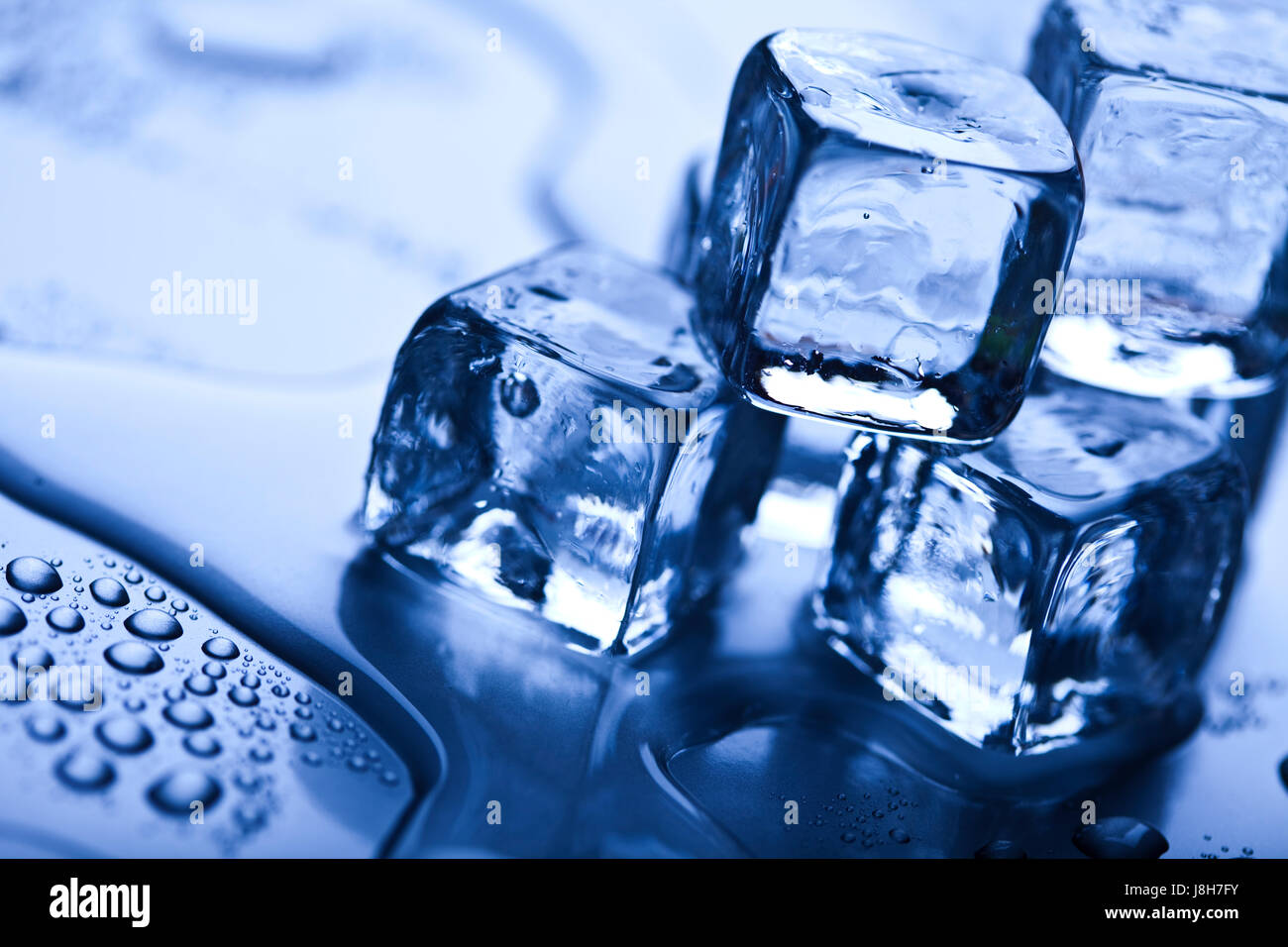 cold, cool, icy, backgrounds, cubes, water, ice, close, blue, objects ...