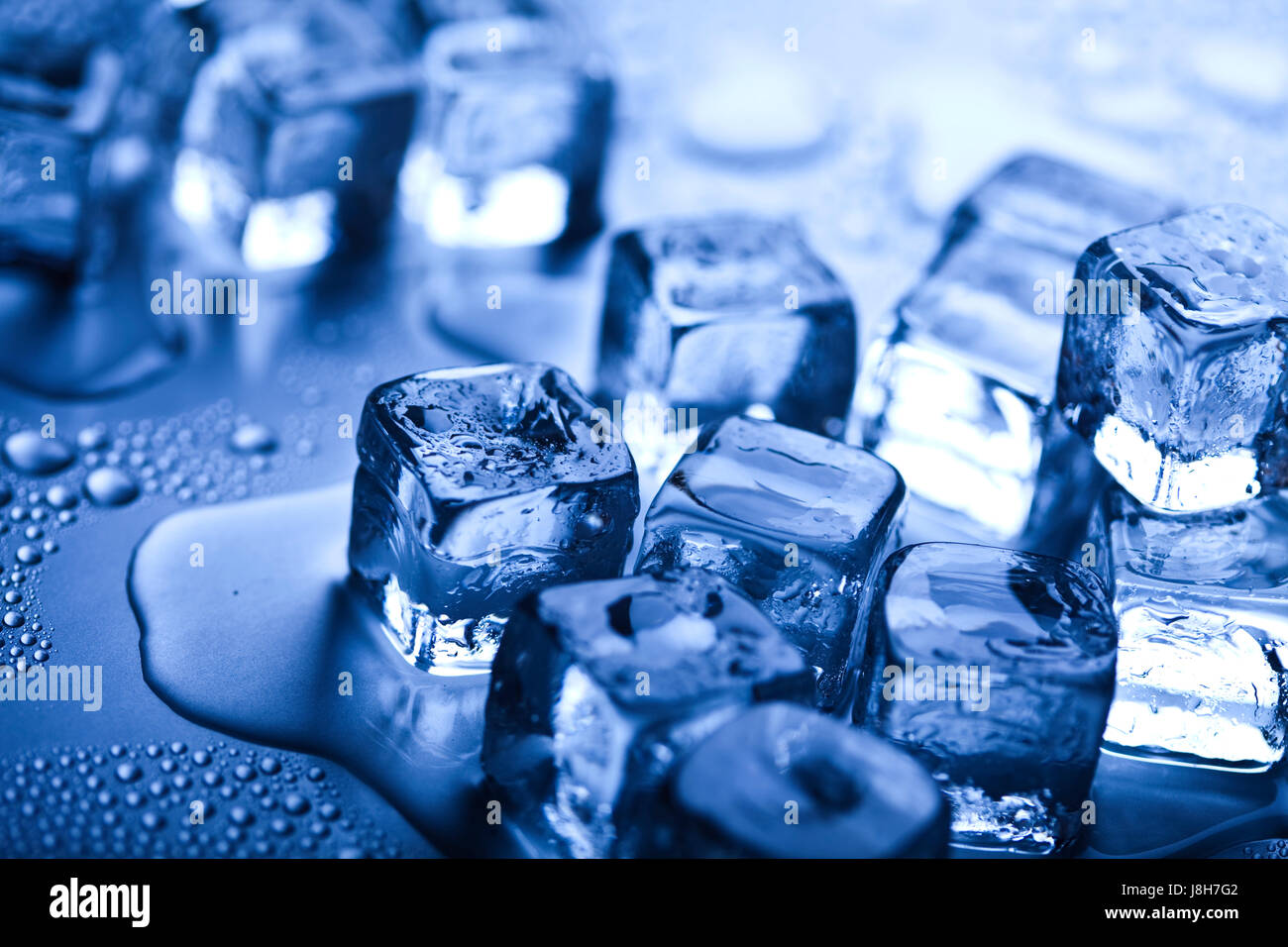 cold, cool, icy, backgrounds, cubes, water, ice, close, blue, objects ...