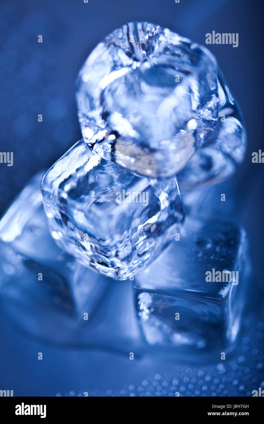 cold, cool, icy, backgrounds, cubes, water, ice, close, blue, objects ...