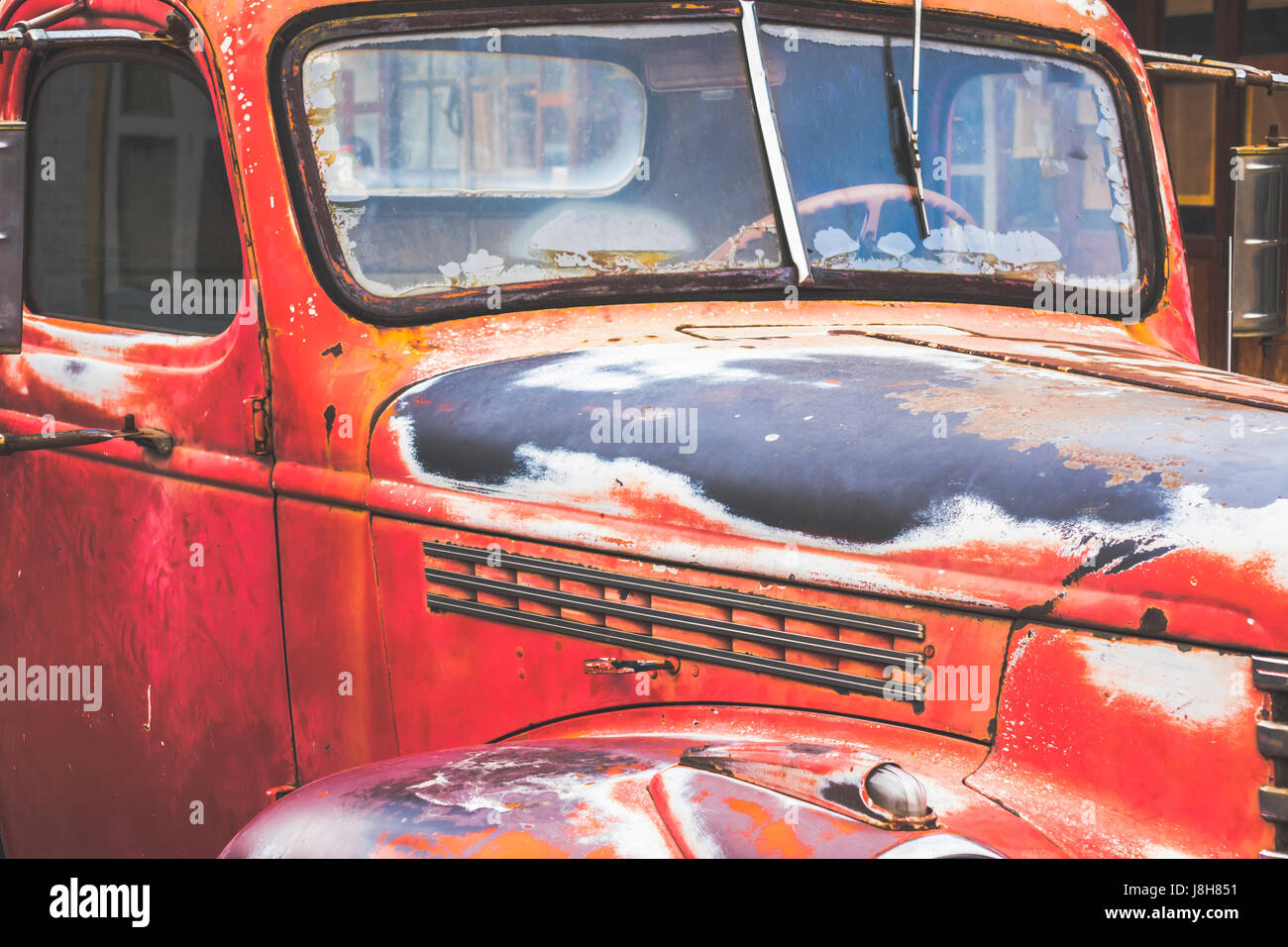 vintage car classic was rusty Stock Photo - Alamy